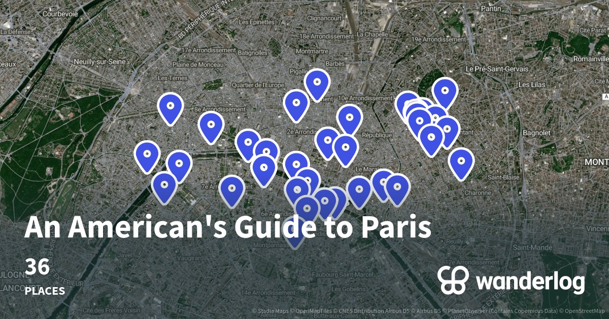 Quartier D’Amérique Paris Carte – VUTK