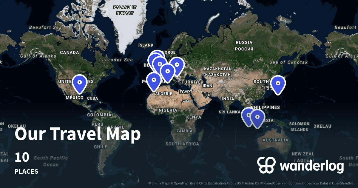 Our Travel Map – Wanderlog