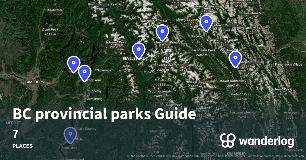 BC provincial parks Guide – Wanderlog