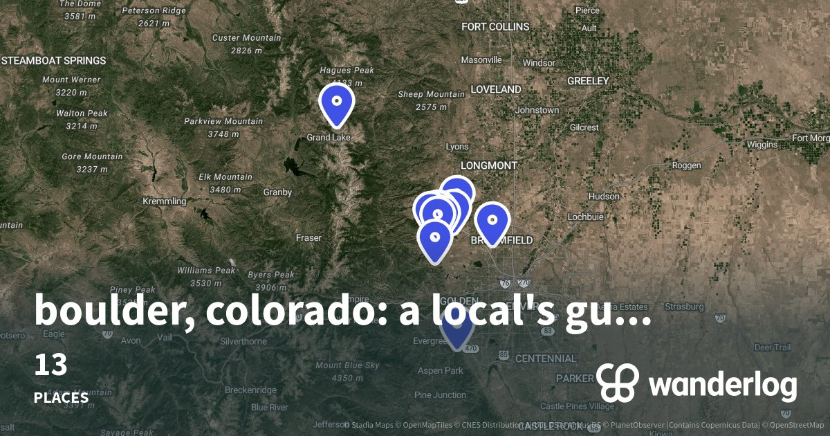 boulder, colorado: a local's guide to the best things to do in this ...